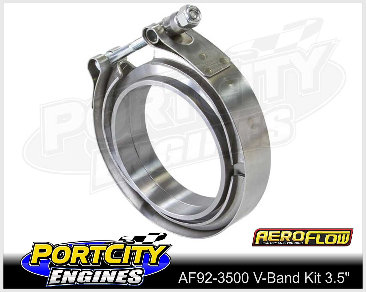 Aeroflow Stainless Steel V Band Exhaust Turbo Clamp Kit 3.5” AF92-3500 ...