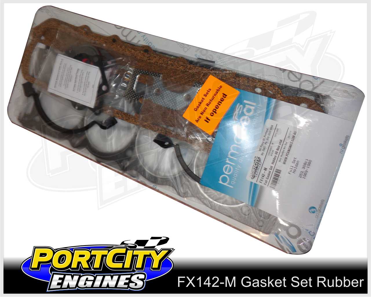 Full Gasket Set for Holden V8 253 308 Red Motor Neoprene Rear Main Seal ...